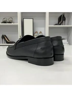 Hermes | Shoes | Hermes Destin Leather Kelly Loafers Black | Poshmark